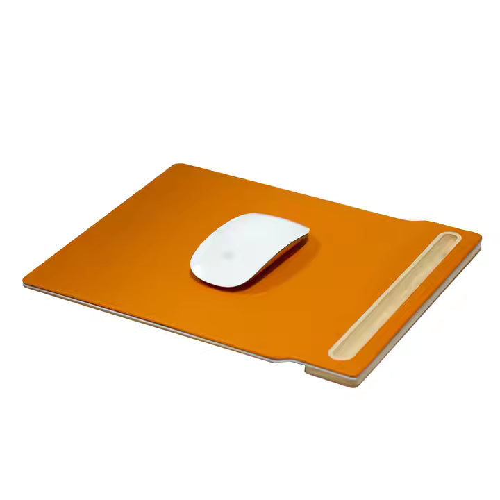Premium Leather Mouse Pad With Pen Tray