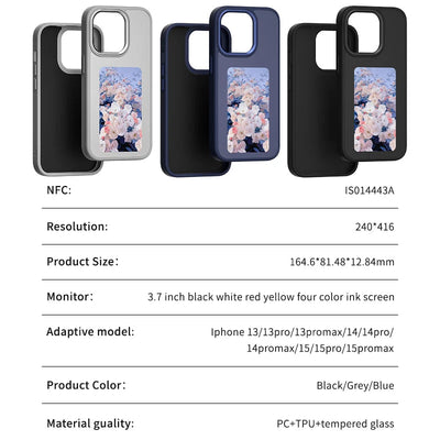 Smart DIY Magic iPhone Cover E Ink Technology - NFC Enabled